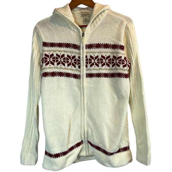 Classic Elements | Sweaters | Nwt Fair Island Chenille Zipfront Hooded ...